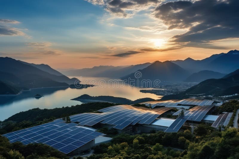 Eco-Energy Oasis: Solar Panel Array Integrates Seamlessly with Nature ...