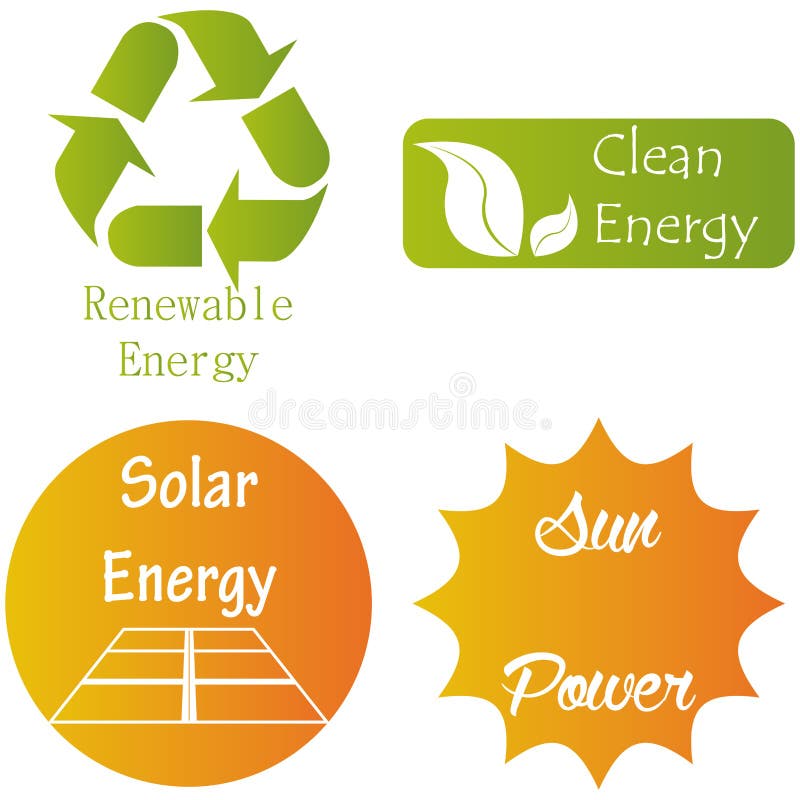 Renewable Energy Energy Labels Stock Illustrations – 246 Renewable ...