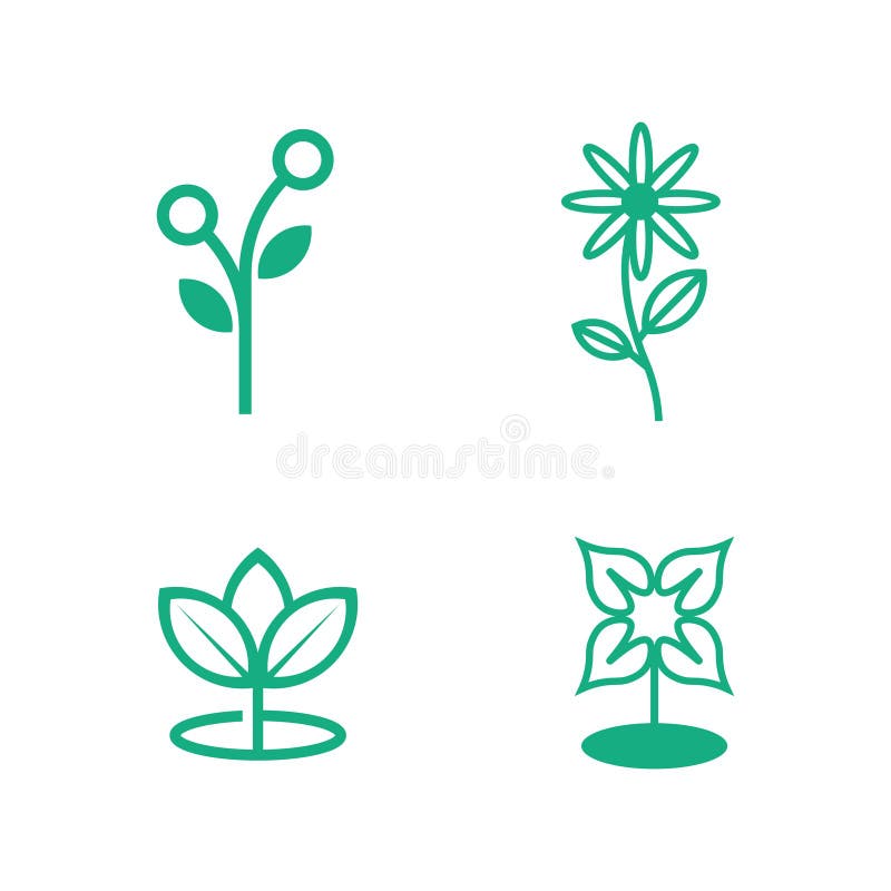 Eco Forest Emblem Logo with Natural Tree and Leaf Circle Icon Design ...