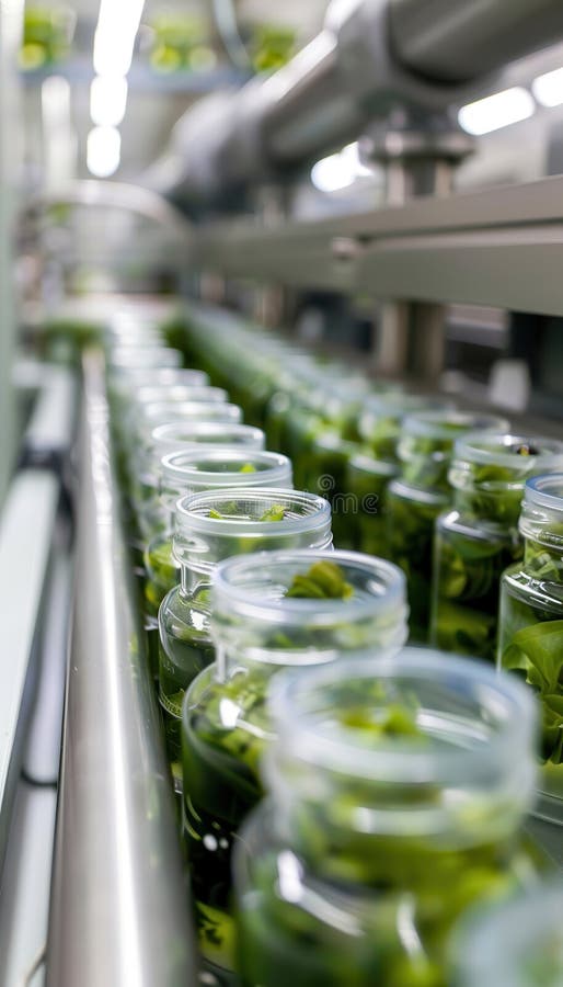 Eco-Friendly Algae Supplement Packaging on a Modern Production Line ...