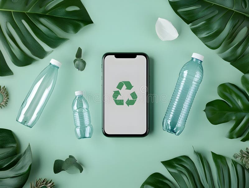 Eco Friendly App Mockup Promoting Sustainability and Reducing Single ...