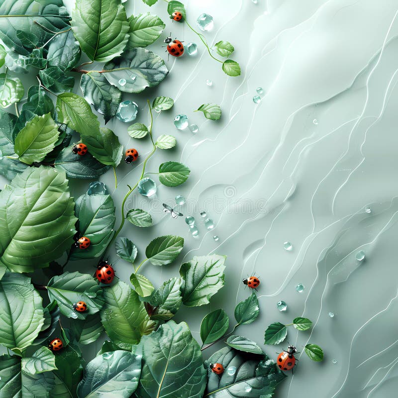 An Eco-Friendly Background with Greenery and Sustainable Elements for ...