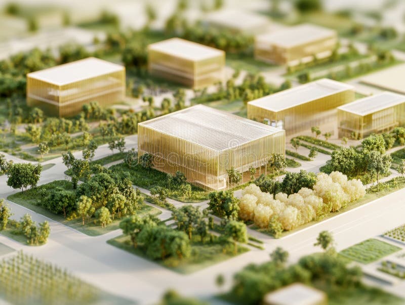 An Eco-friendly Bamboo Housing Complex with a Grid Layout, Communal ...