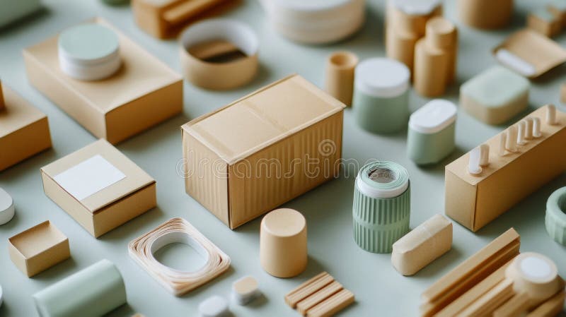 Eco-Friendly Biodegradable Packaging Designs and Concepts Stock ...