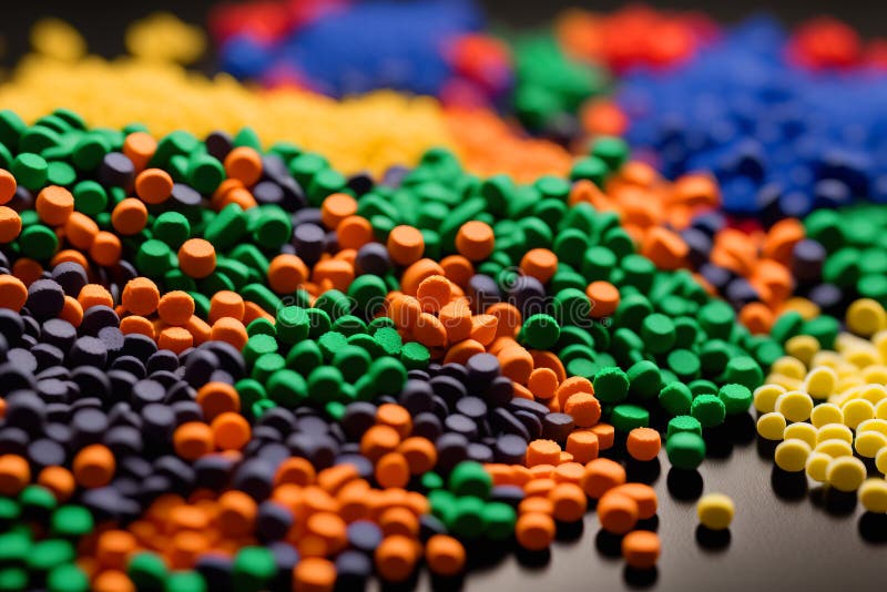 Eco-friendly, Biodegradable Plastic Granules in a Variety of Colors in ...