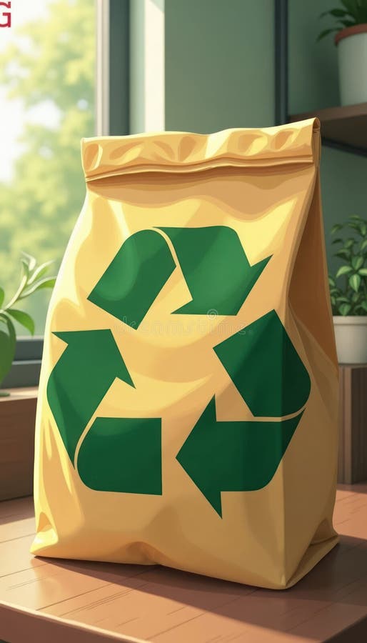Eco Friendly Biodegradable Plastic Package with Recycle Symbol ...