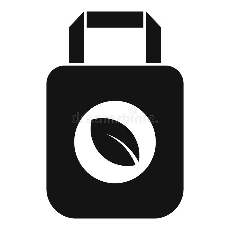 Eco Friendly Biodegradable Recyclable Reusable Shopping Bag Icon Stock ...