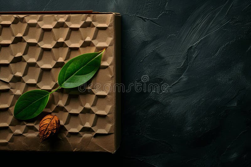Eco Friendly Brown Paper Honeycomb Wrap with Green Leaf Design for ...