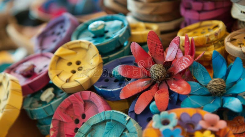Eco-Friendly Buttons and Decorative Items for Green Classrooms Stock ...