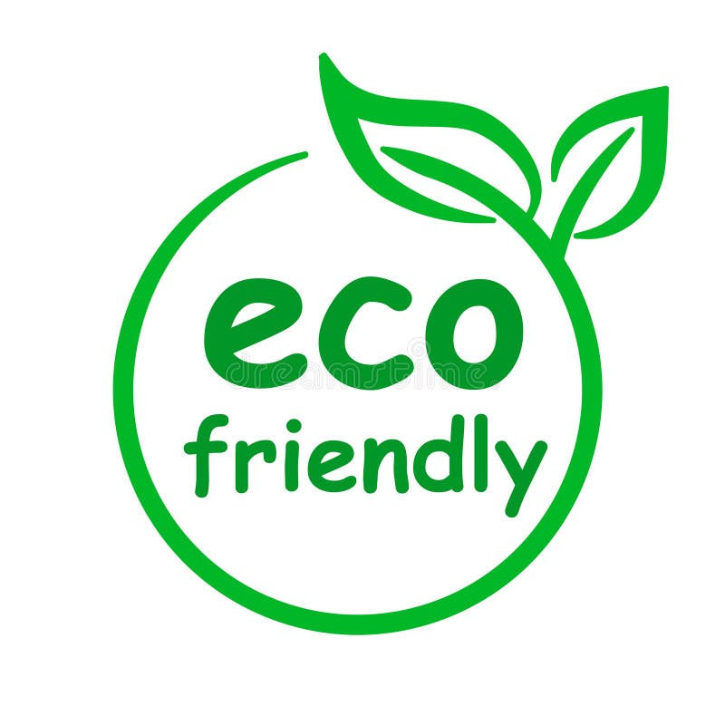 Eco Friendly Circle Icon with Leaves - Vector Stock Vector ...
