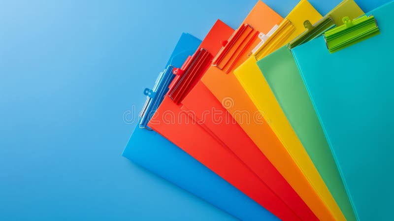 Eco-Friendly Clip Folders for Green Schools Stock Illustration ...