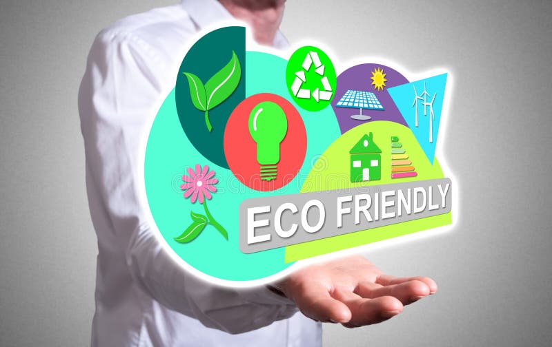 Eco Friendly Concept Above a Human Hand Stock Image - Image of leaf ...