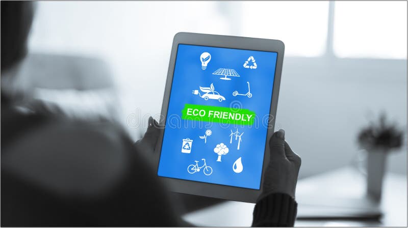 Eco Friendly Concept on a Tablet Stock Photo - Image of ecology ...