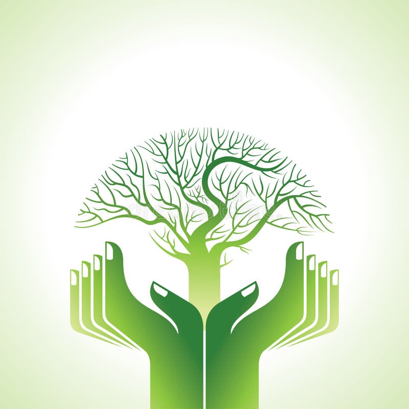 Eco friendly hand concept stock vector. Illustration of fresh - 57301413