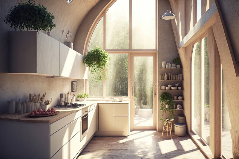 Eco-Friendly Cooking: a Kitchen with Natural Light and Sustainable ...