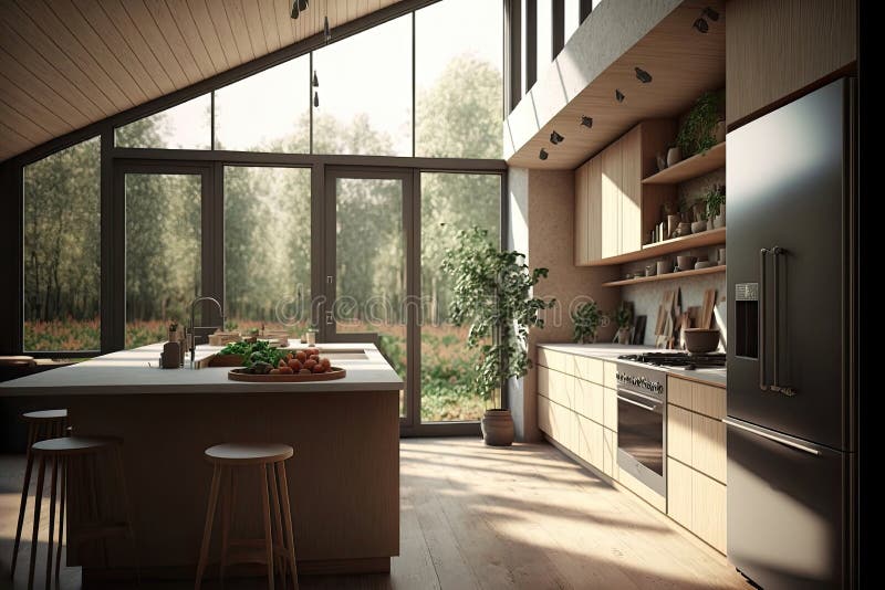 Eco-Friendly Cooking: a Kitchen with Natural Light and Sustainable ...
