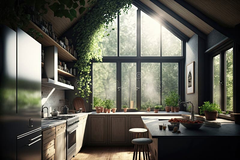 Eco-Friendly Cooking: a Kitchen with Natural Light and Sustainable ...