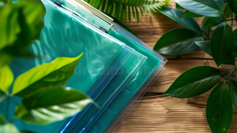 Eco-Friendly Document Protectors for Green Classrooms Stock ...