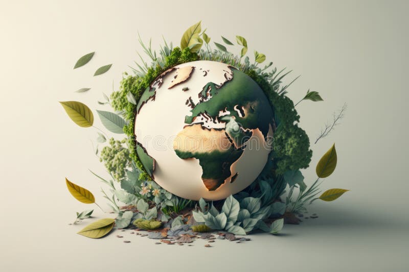 Eco Friendly Earth Green World, World Environment and Earth Day Concept ...