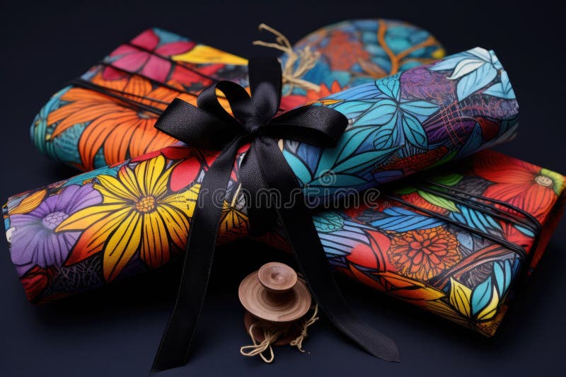 Eco-friendly Fabric Gift Wrap and Reusable Materials Stock Illustration ...
