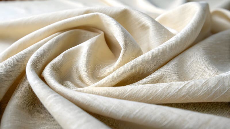 Eco Friendly Fabrics Soft, Smooth Textile Fabric in Light Cream Color ...