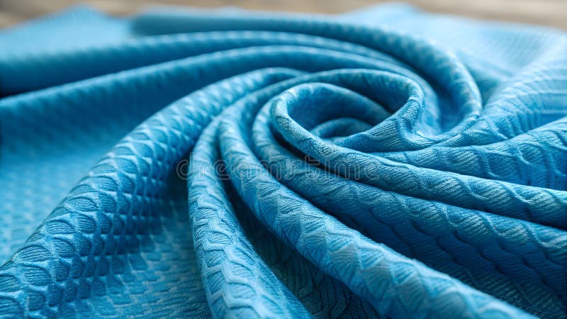 Eco Friendly Fabrics Vibrant Blue Eco Friendly Textile with Textured ...