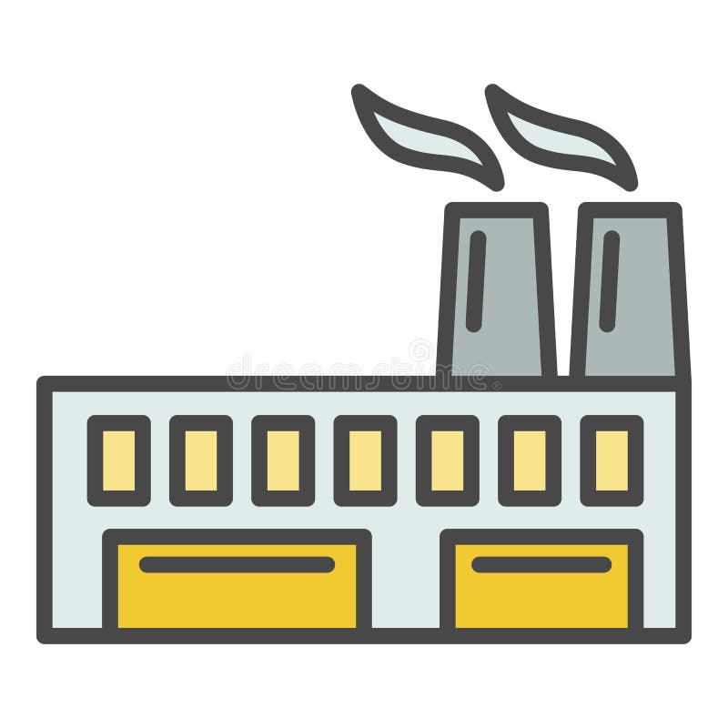 Eco Friendly Factory Icon Color Outline Vector Stock Vector ...