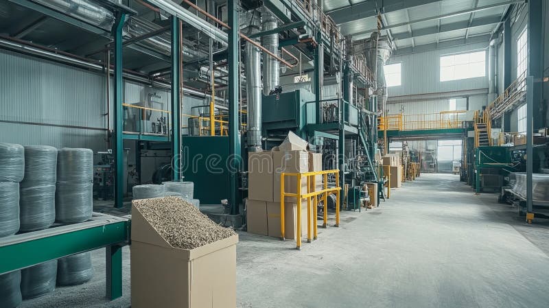 Plastic Materials Used in Various Manufacturing Processes Demonstrating ...