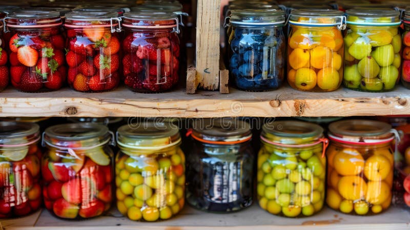 Eco-Friendly Fruit Storage Solutions Stock Illustration - Illustration ...