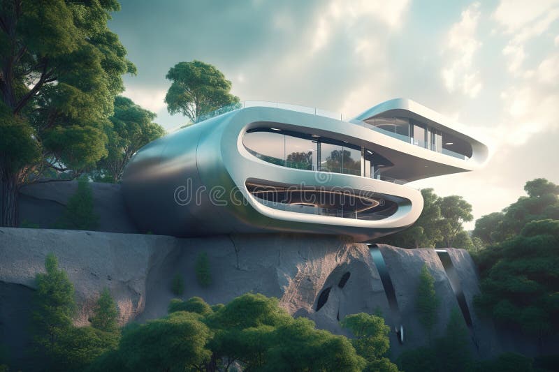 Eco-friendly Future Home Building, with a Minimalist and Futuristic ...
