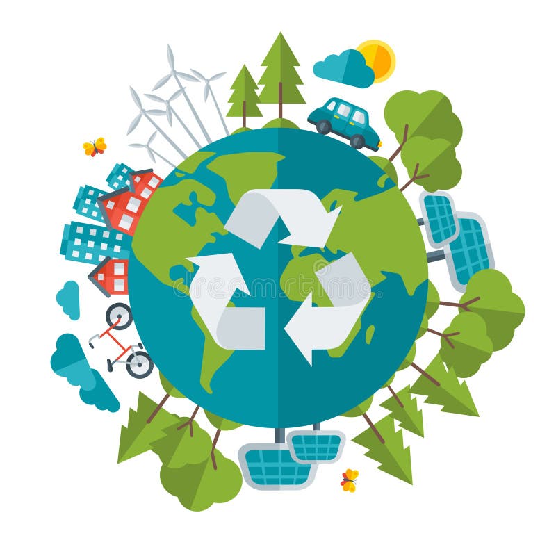Save the World and Clean Energy Concept Stock Vector - Illustration of ... Save the World and Clean Energy Concept Stock Vector - Illustration of ...