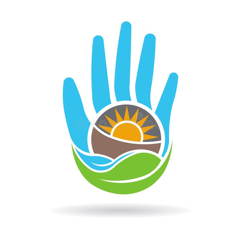 Ecological Hand Tree with Leaves Illustration Stock Illustration ...