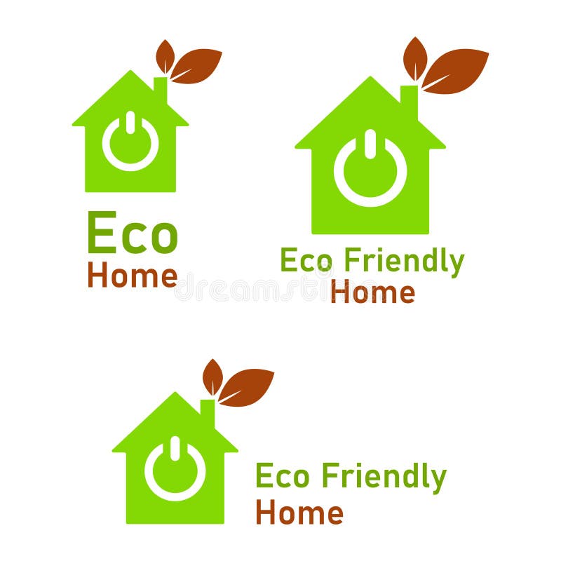 Eco Friendly Home Illustration Design. Eco Friendly Home Logo Design ...