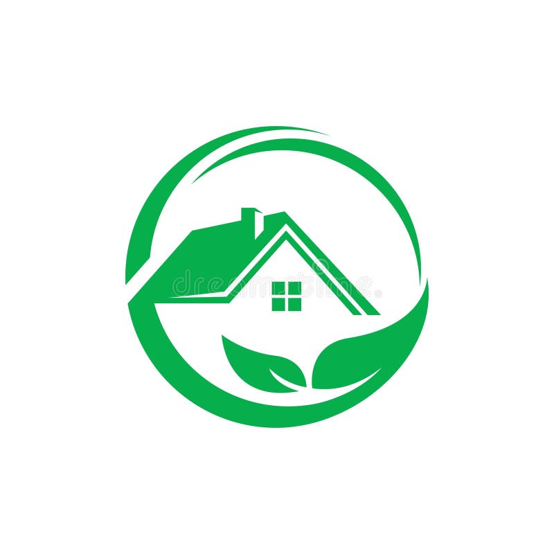 Eco Friendly Home Logo Vector Icon Illustration Stock Vector ...