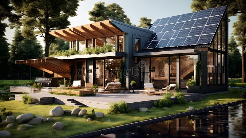Eco-friendly Home Model with a Focus on Sustainable Elements and Green ...
