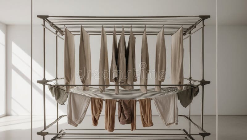 An Eco-friendly Home Utilizing a Clothes Drying Rack, Saving Energy by ...