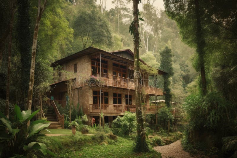 Eco-friendly Hotel, Surrounded by Lush Greenery and Natural ...