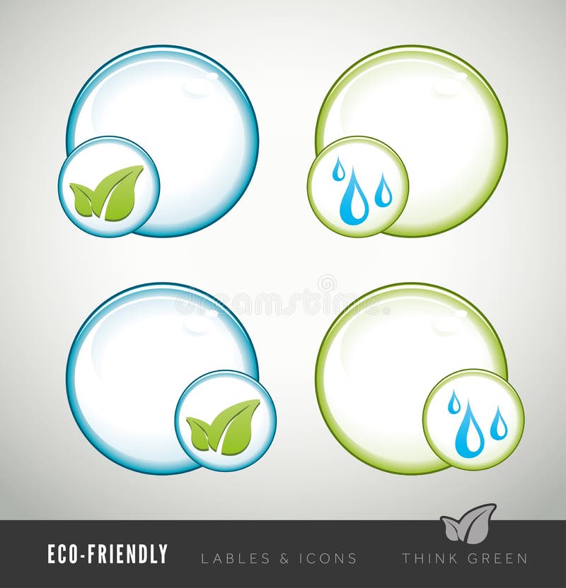 Eco-friendly Icon for Products and Presentations Stock Vector ...