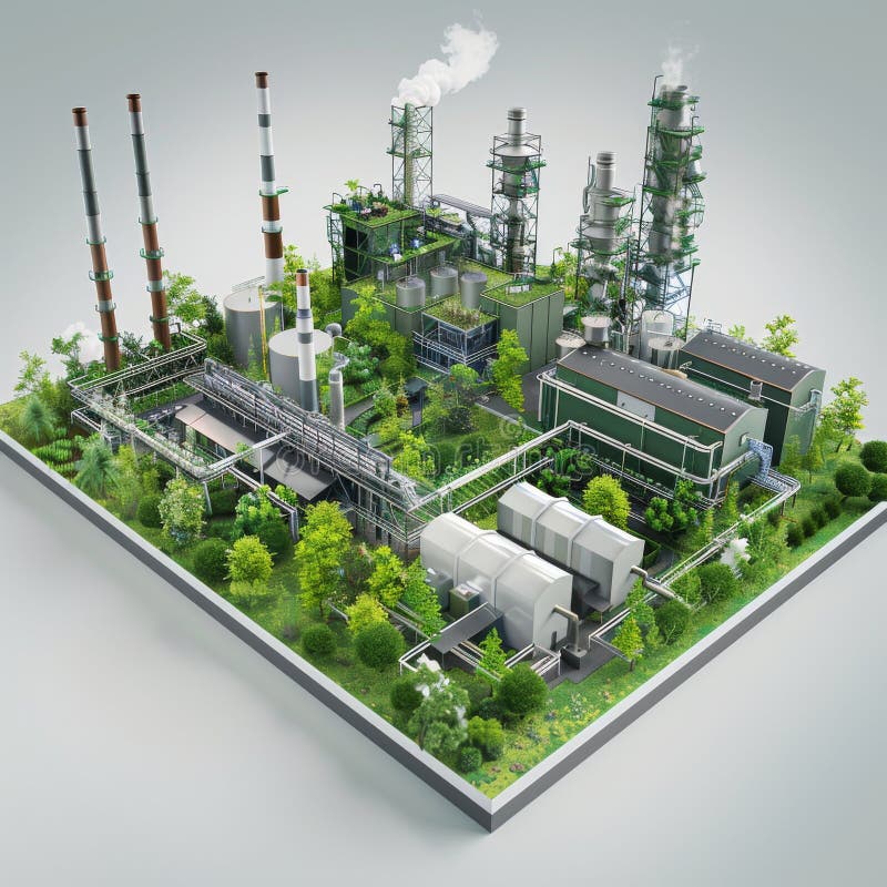 Eco-friendly Industrial Concept Stock Photo - Image of urban, energy ...