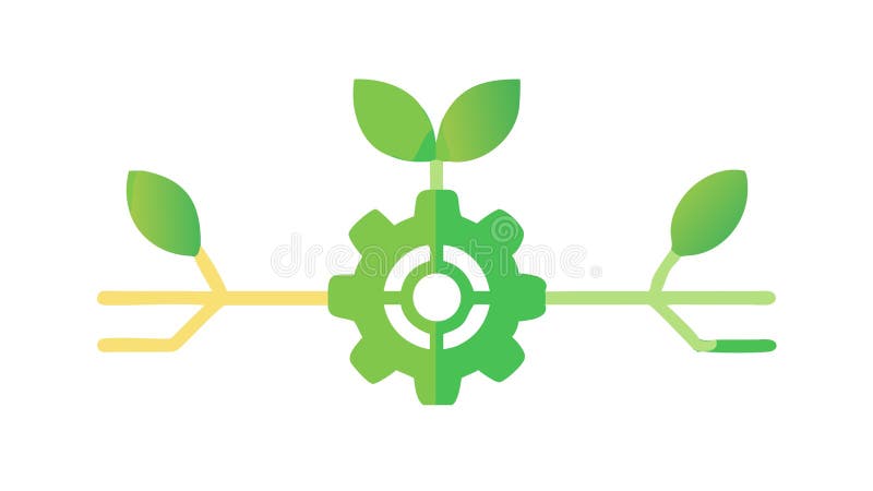 Eco-Friendly Innovation Icon, Sustainable Technology Development, Vector Design Generative AI ...