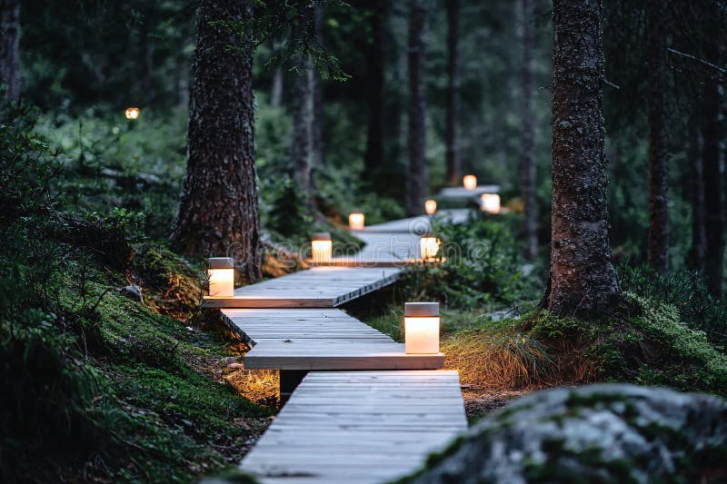Eco Friendly Inventions Forest Pathways Lit by Powered Lamps ...