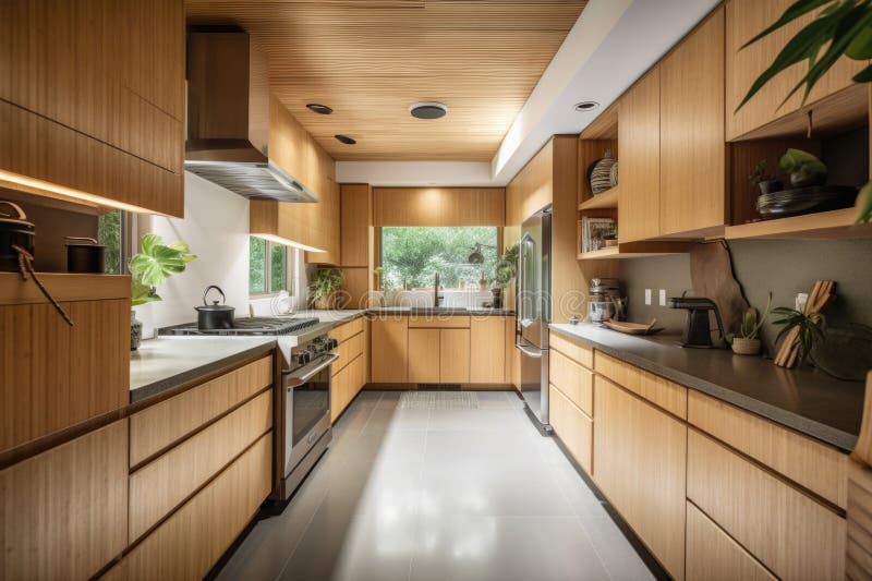 Eco-friendly Kitchen with Bamboo Cabinets, Energy-efficient Appliances ...