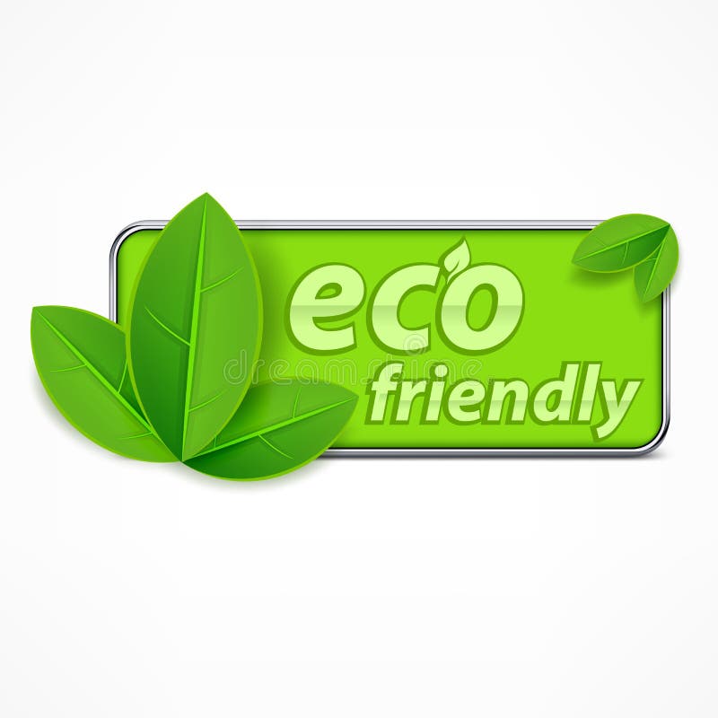 Eco friendly label stock vector. Illustration of friendly - 67051113