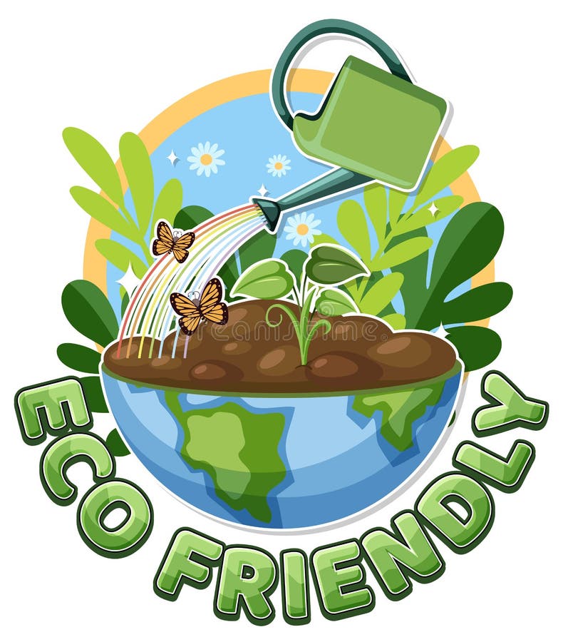 Eco Friendly Logo Banner Vector Stock Vector - Illustration of global ...