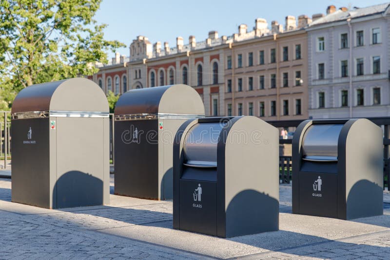 Eco-friendly Modern Container/bins for Separate Collection of Garbage ...