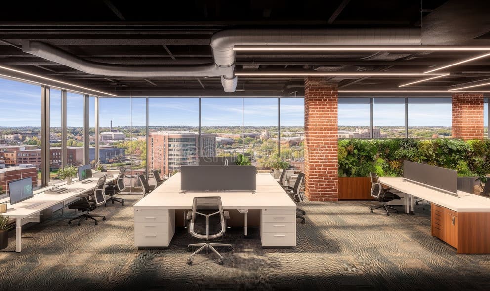 Eco-friendly and Modern, the Office is Equipped with Large Windows, an ...