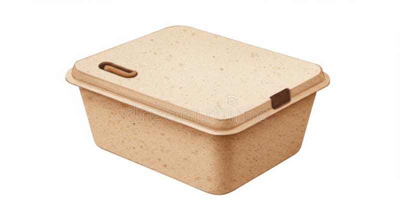 Sustainable Packaging Biodegradable Container Earth Stock Illustrations ...