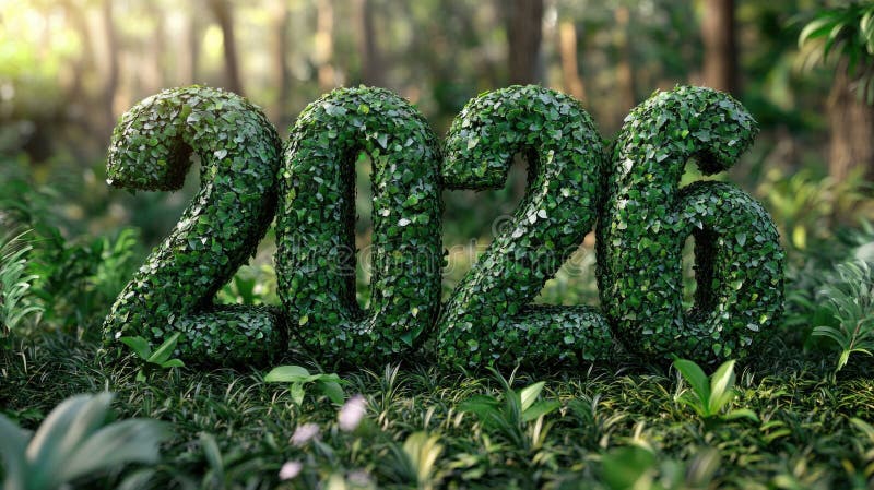 Eco-friendly 2026: Nature-inspired Greenery in Forest Setting. Happy ...