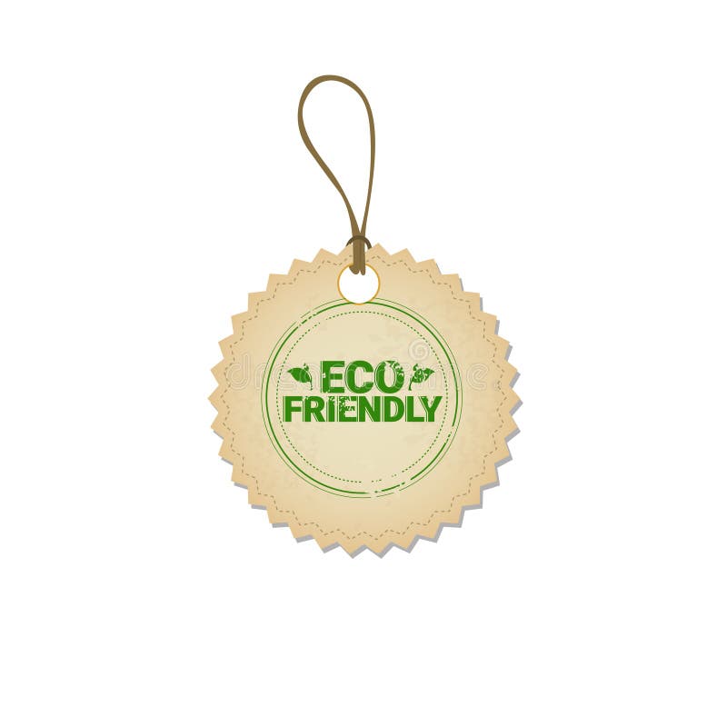 Eco Friendly Organic Natural Product Web Icon Tag Logo Stock Vector ...