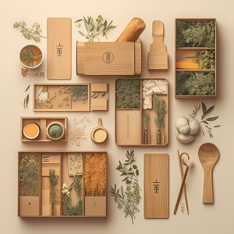 Eco-Friendly Packaging Design Stock Illustration - Illustration of ...